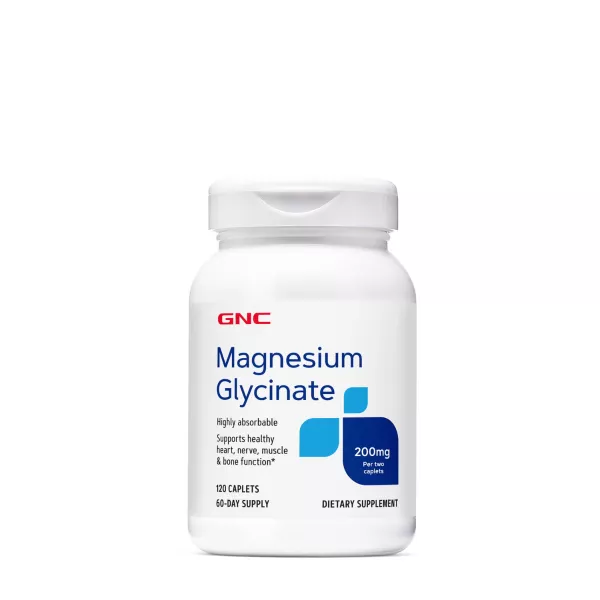 Gnc Magnesium Glycinate 200 Mg, Bisglicinat De Magneziu Pentru ...