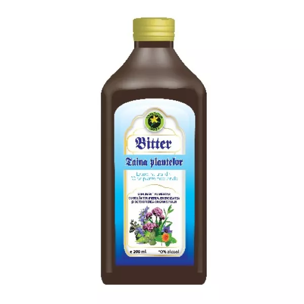 Bitter Taina Plantelor fara alcool (200 ml), Hypericum de la Botaniq.ro ...