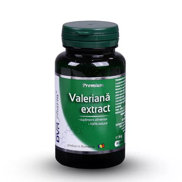 Valeriana Extract (60 capsule), DVR Pharm de la Botaniq.ro - Simte natura!