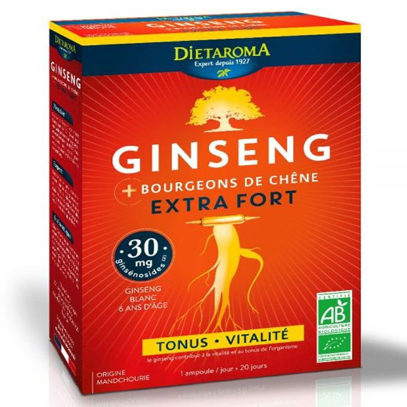 Ginseng Extra Forte (20 fiole x 10 ml), Dietaroma - Botaniq.ro ...