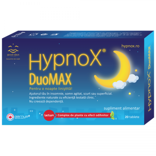 Hypnox DouMax (20 tablete), Good Days Therapy de la Botaniq.ro - Simte ...