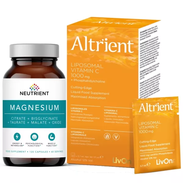 Pachet Magneziu Neutrient + Vitamina C Lipozomala Altrient de la ...