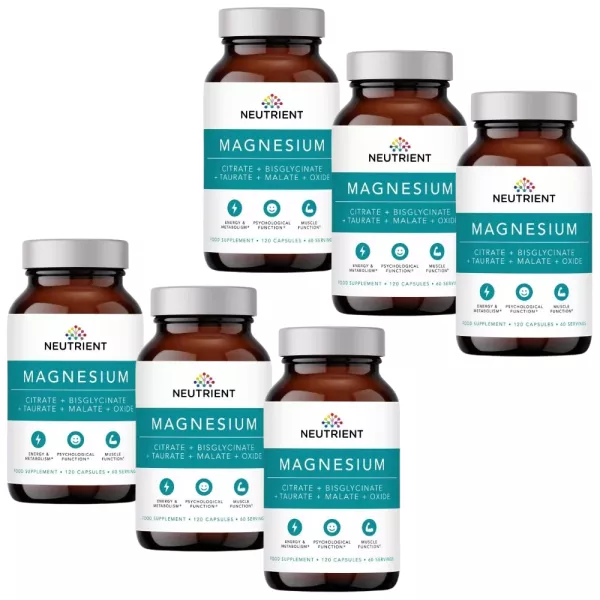 Magneziu Formula cu 4 chelati, Office Pack (6x120 capsule), Neutrient ...