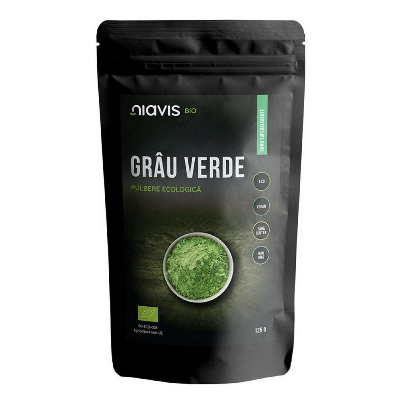Grau verde pulbere ecologica/BIO (125 grame), Niavis de la Botaniq.ro ...