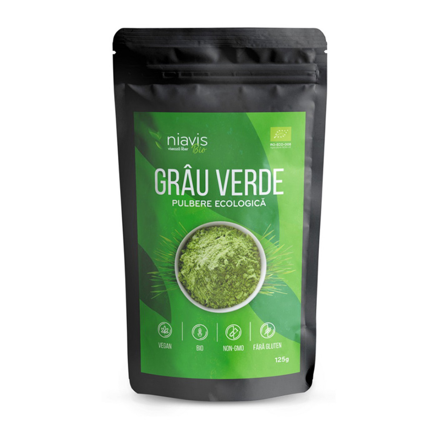 Grau verde pulbere ecologica/BIO (125 grame), Niavis de la Botaniq.ro ...