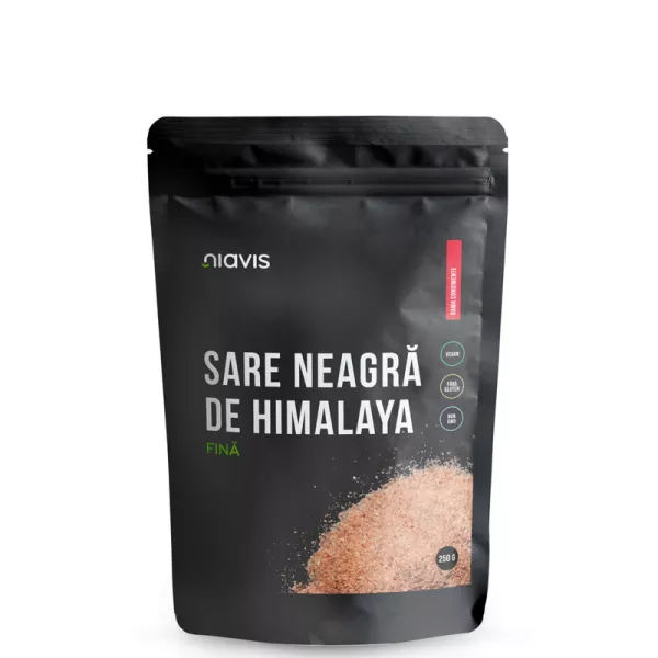Sare neagra fina de Himalaya (250 grame), Niavis de la Botaniq.ro ...