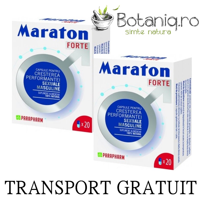 Duo Pack Maraton forte (2 x 20 capsule), Parapharm - Botaniq.ro ...