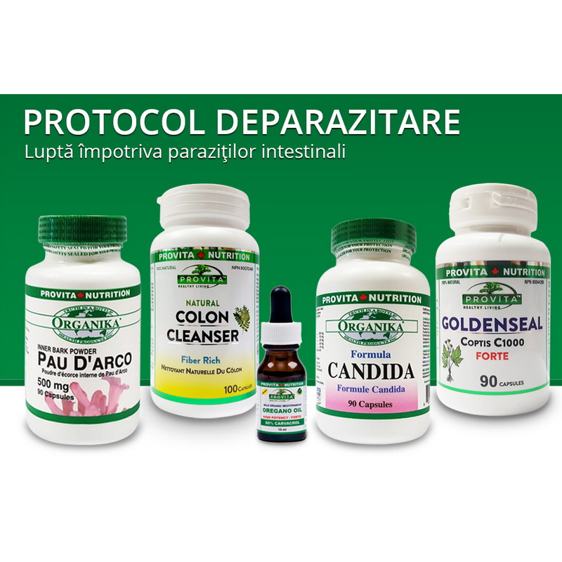 Protocol deparazitare (elimina parazitii intestinali), Provita ...
