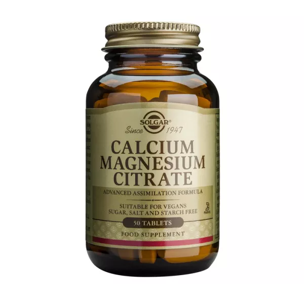 Calcium Magnesium Citrate (50 tablete), Solgar de la Botaniq.ro - Simte ...