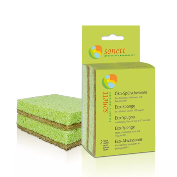 Burete ecologic pentru spalat vase (2 bucati), Sonett de la Botaniq.ro ...
