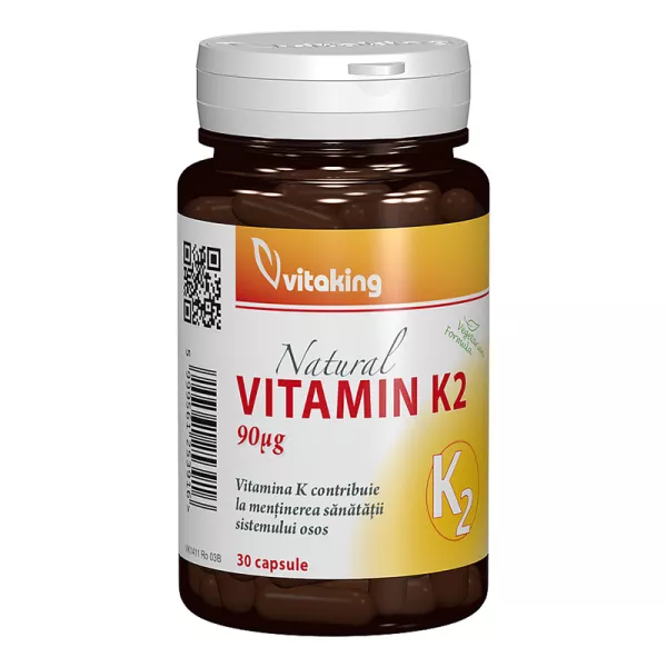 Vitamina K2 90 mcg (30 capsule), Vitaking de la Botaniq.ro - Simte natura!