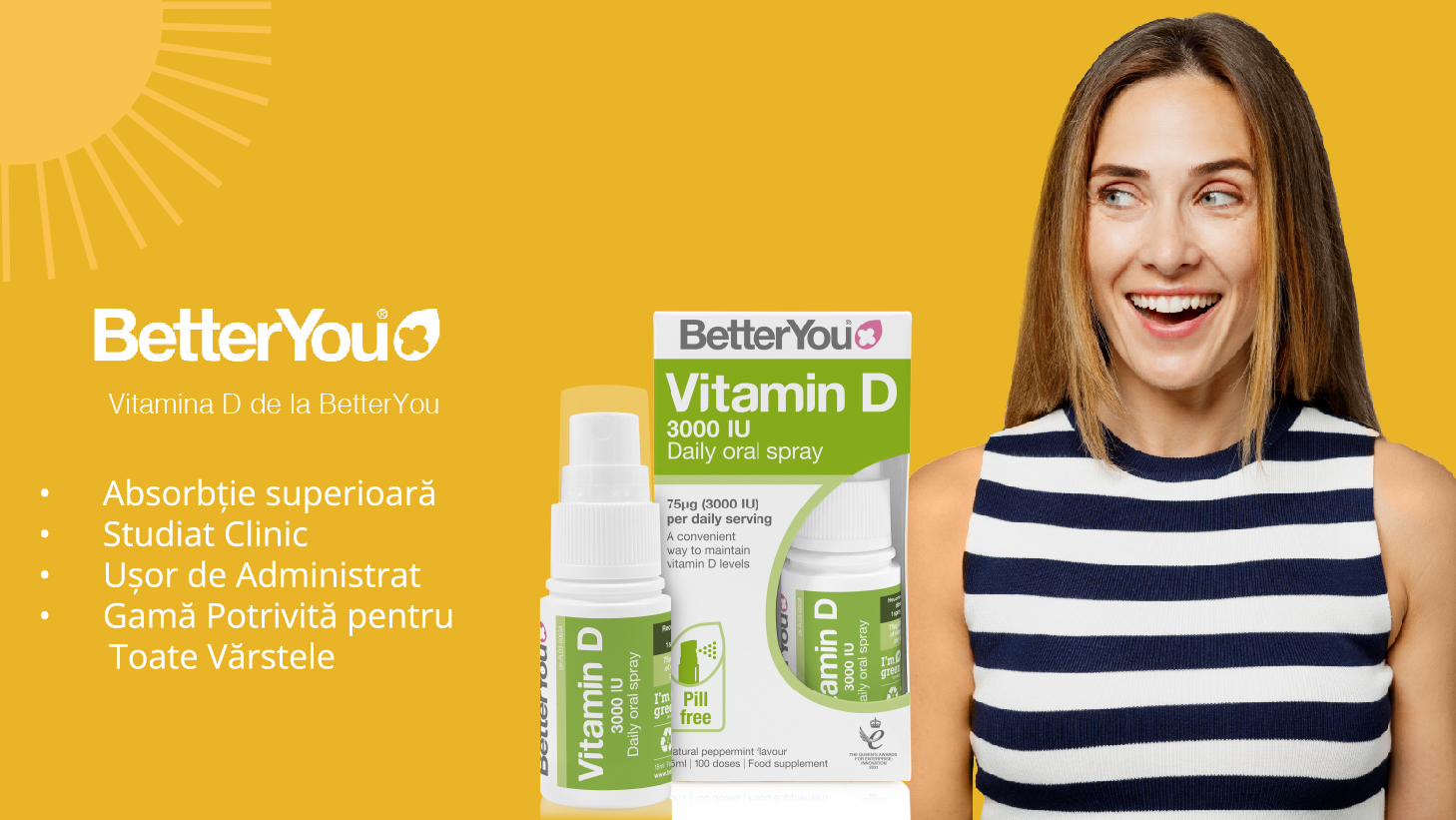 Vitamina D, spray oral de la BetterYou