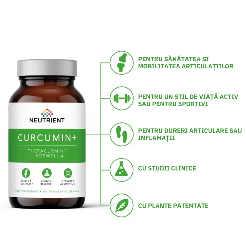 Curcumin Theracurmin Plus Boswellia Phytosome (60 capsule), Neutrient ...