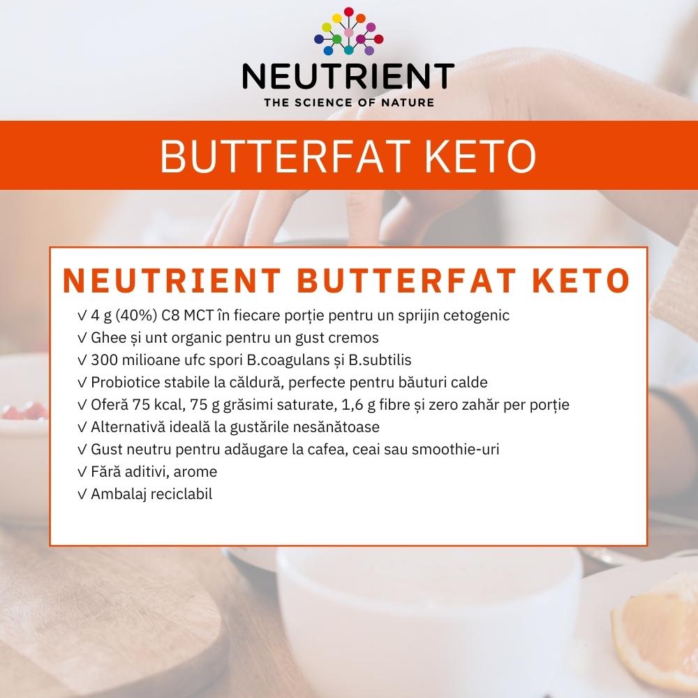 Butterfat Keto MCT Powder, Neutrient (350g) de la Botaniq.ro - Simte ...