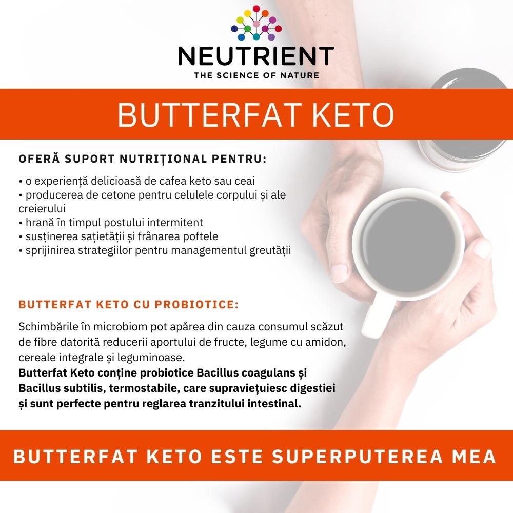 Butterfat Keto MCT Powder, Neutrient (350g) de la Botaniq.ro - Simte ...