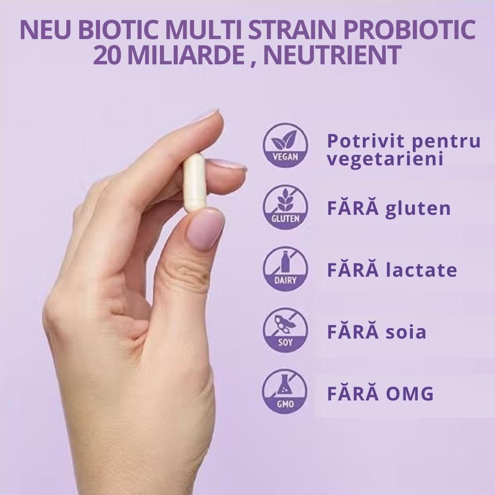 Economy Pack Neu Biotic Multi Strain Probiotic 20 miliarde (3x60 ...
