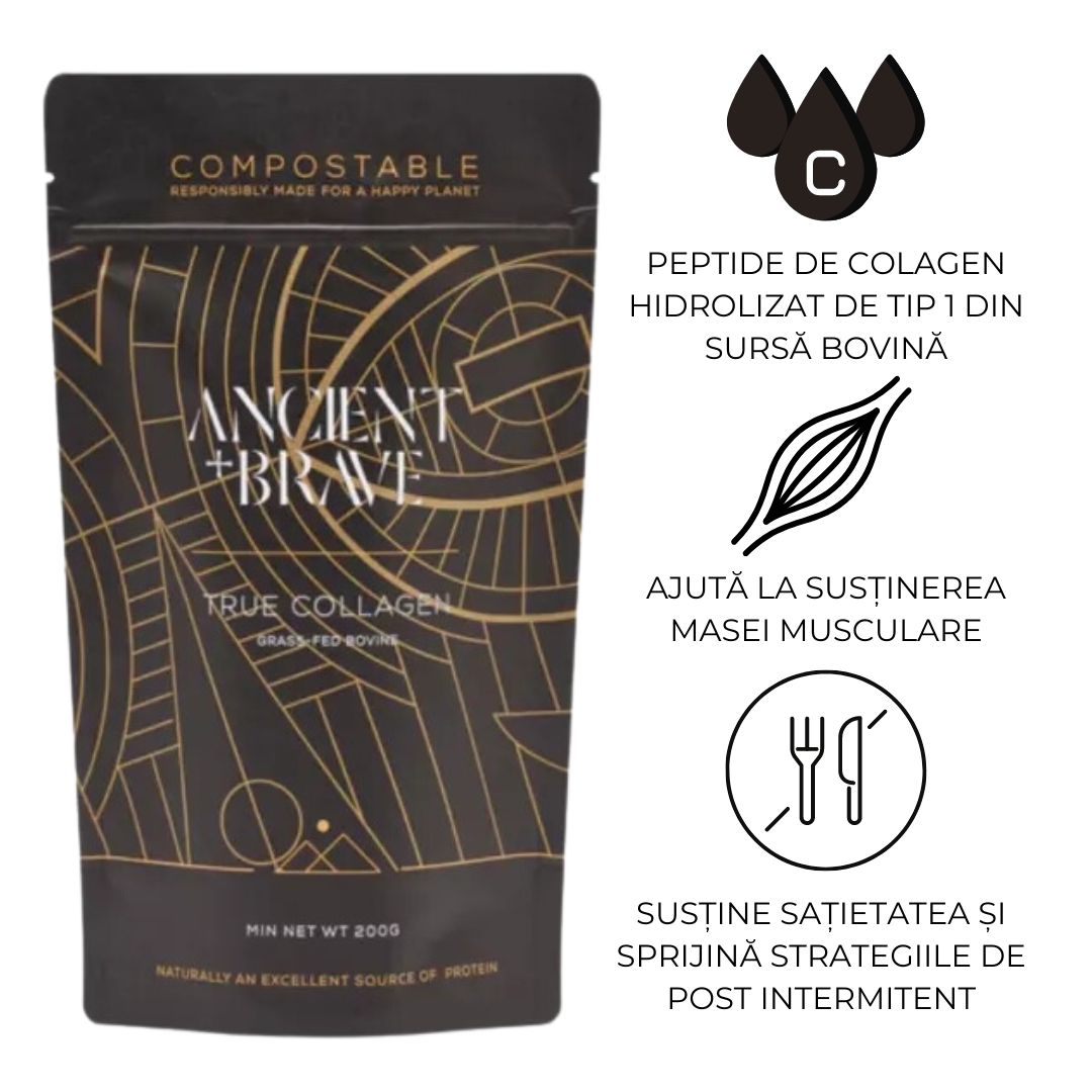 True collagen powder REFILL 200 gr (40 portii), Ancient and Brave de la ...
