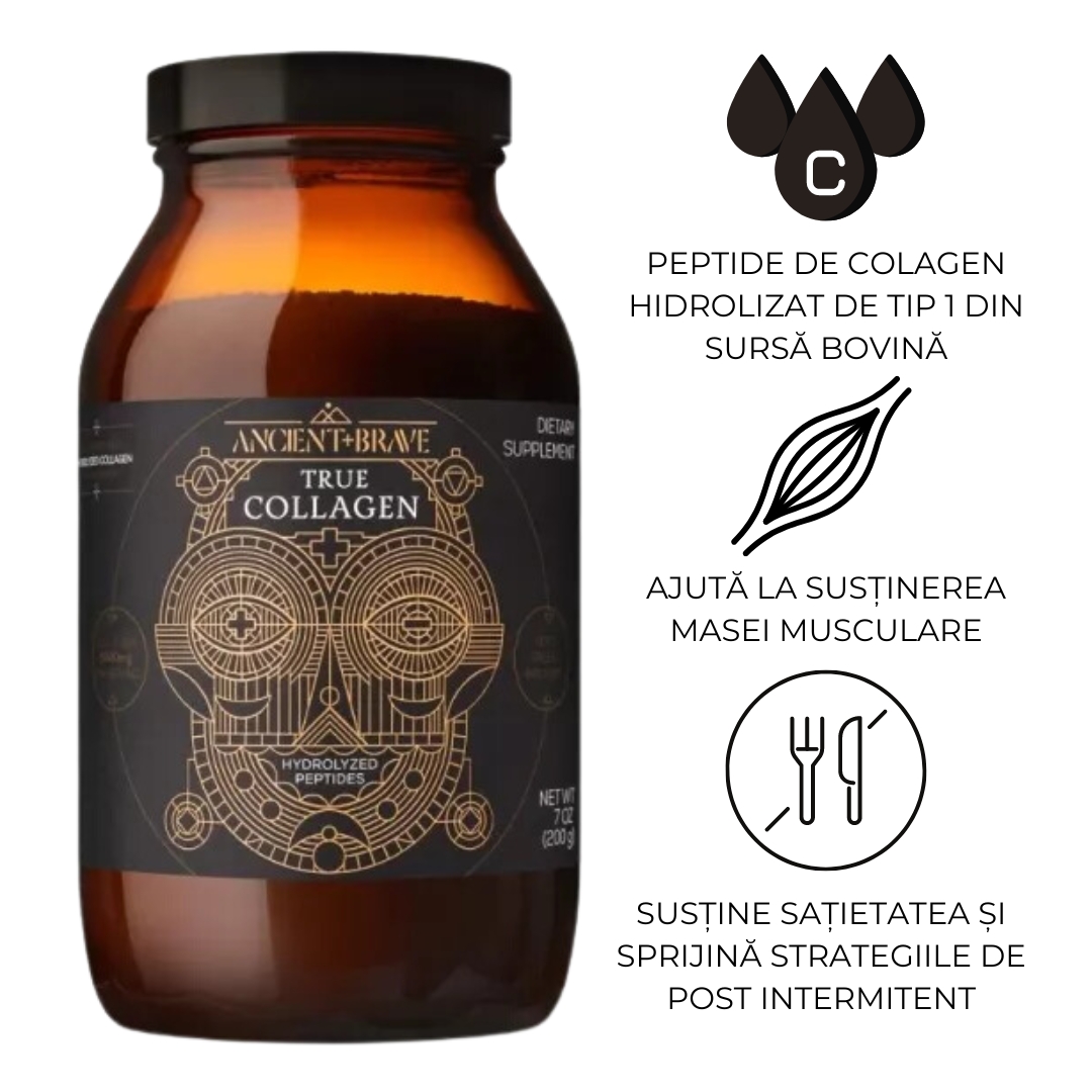 True collagen powder 200 gr (40 portii), Ancient and Brave de la ...